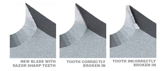 Why and How to Break-In Band Saw Blades